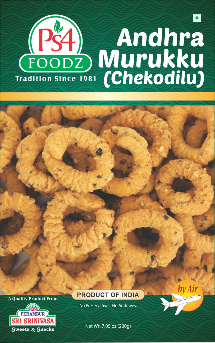 Andhra Murukku - Chekodilu - 200gm – Abirami Foods