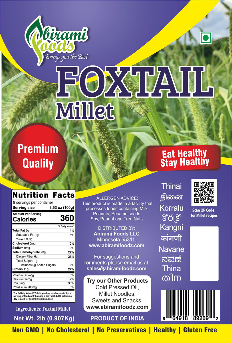 Foxtail Millet Grains – Abirami Foods
