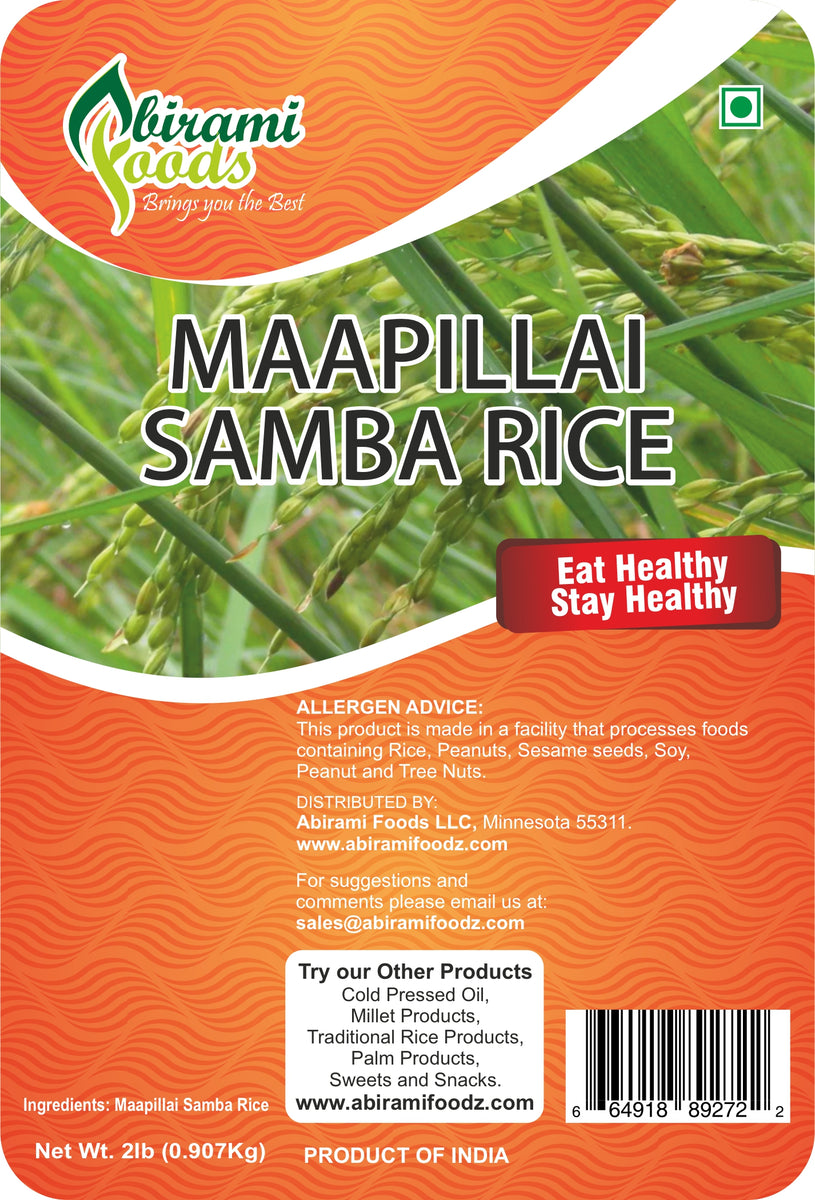 Maapillai Samba Rice-2lbs – Abirami Foods